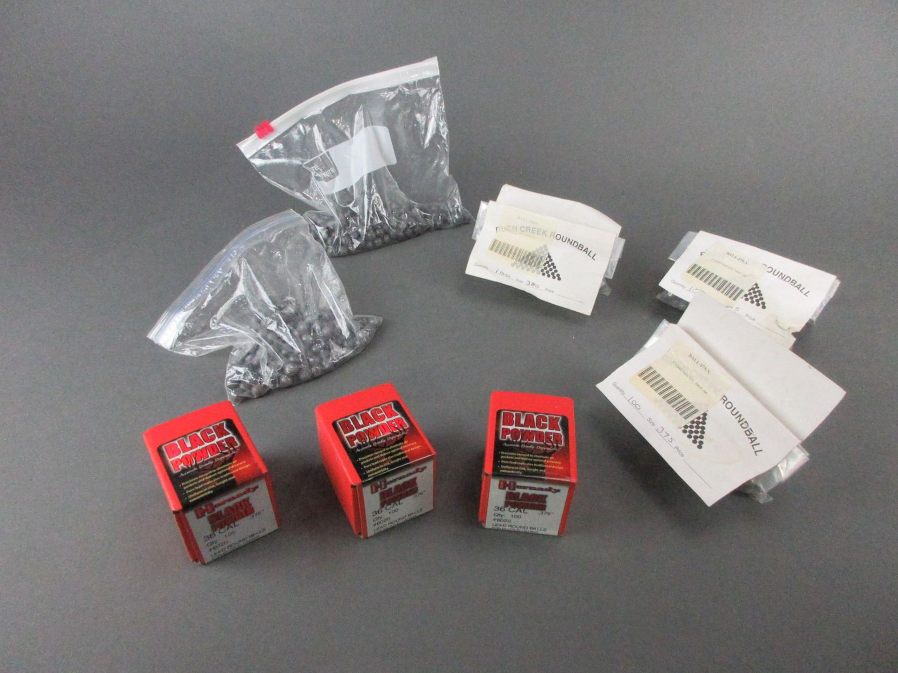 Box Of .36 Caliber Rounds Balls