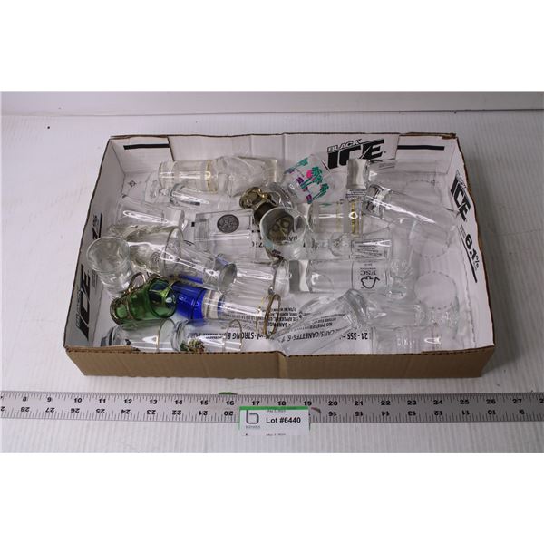 Box Of Assorted Shot Glasses Bodnarus Auctioneering