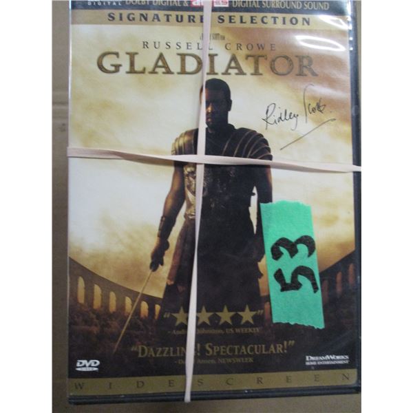 BUNDLE OF 10 ASSORTED DVD'S INCLUDING GLADIATOR, STAR TREK, ETC