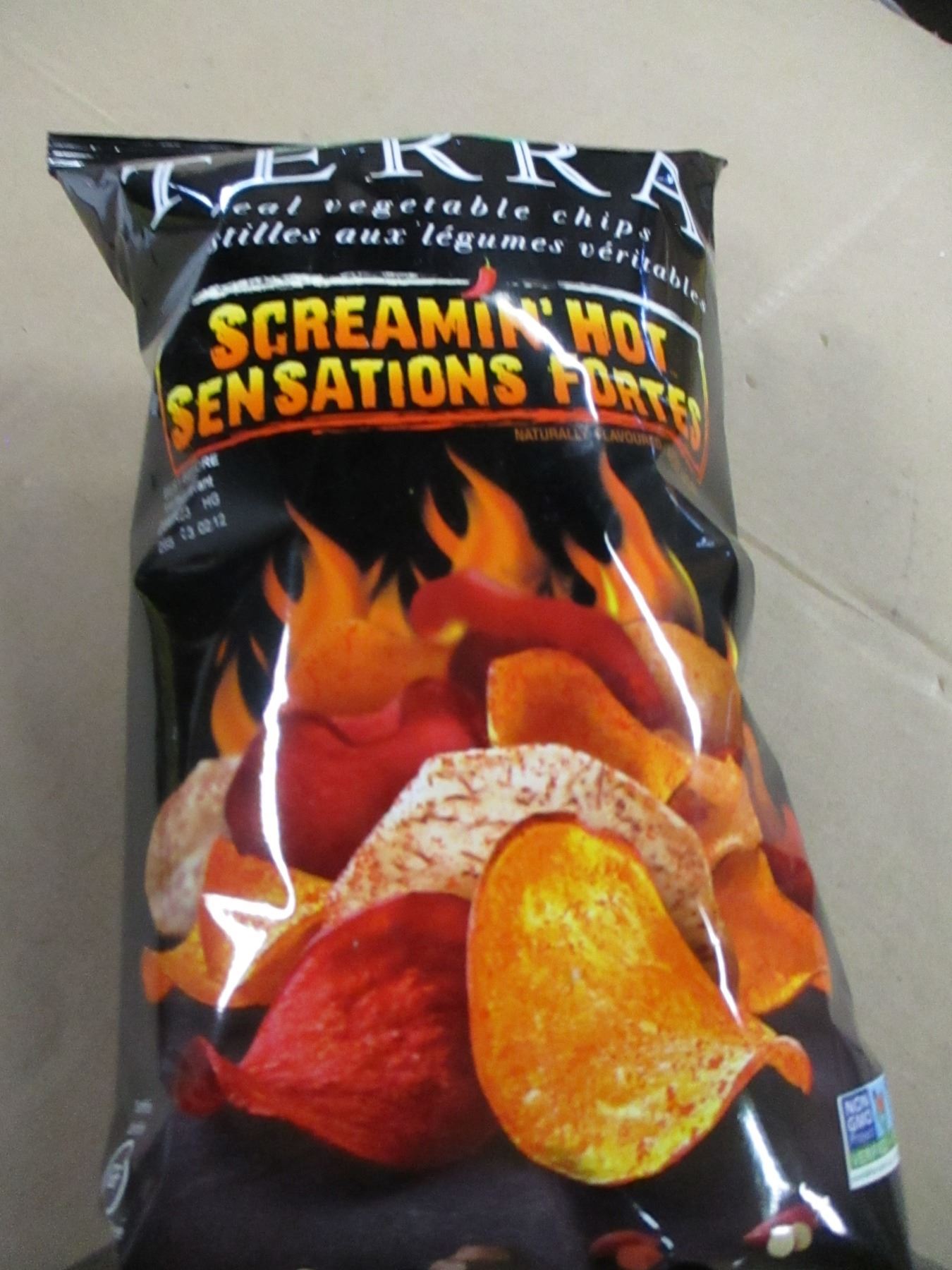 SHELF PULLS (AS IS): TERRA SCREAMING HOT CHIPS (141 G) - BAG