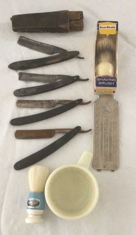 VINTAGE RAZORS LOT JOHN BRADSHAW, BISMARK RAZORWORKS, ATKINSON ...