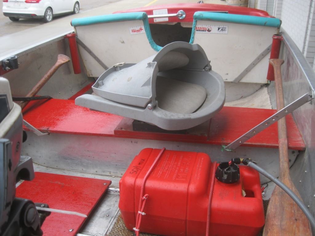 1961 Elgin Simpsons Sears 12' Alum Boat & Trailer