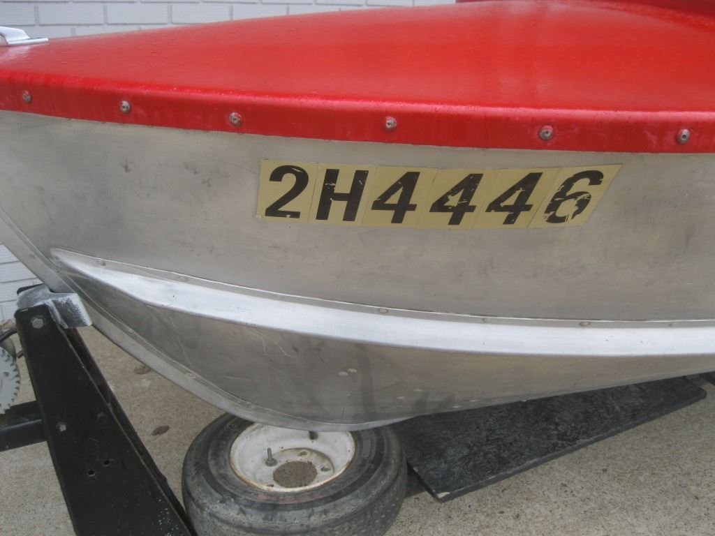 1961 Elgin Simpsons Sears 12' Alum Boat & Trailer