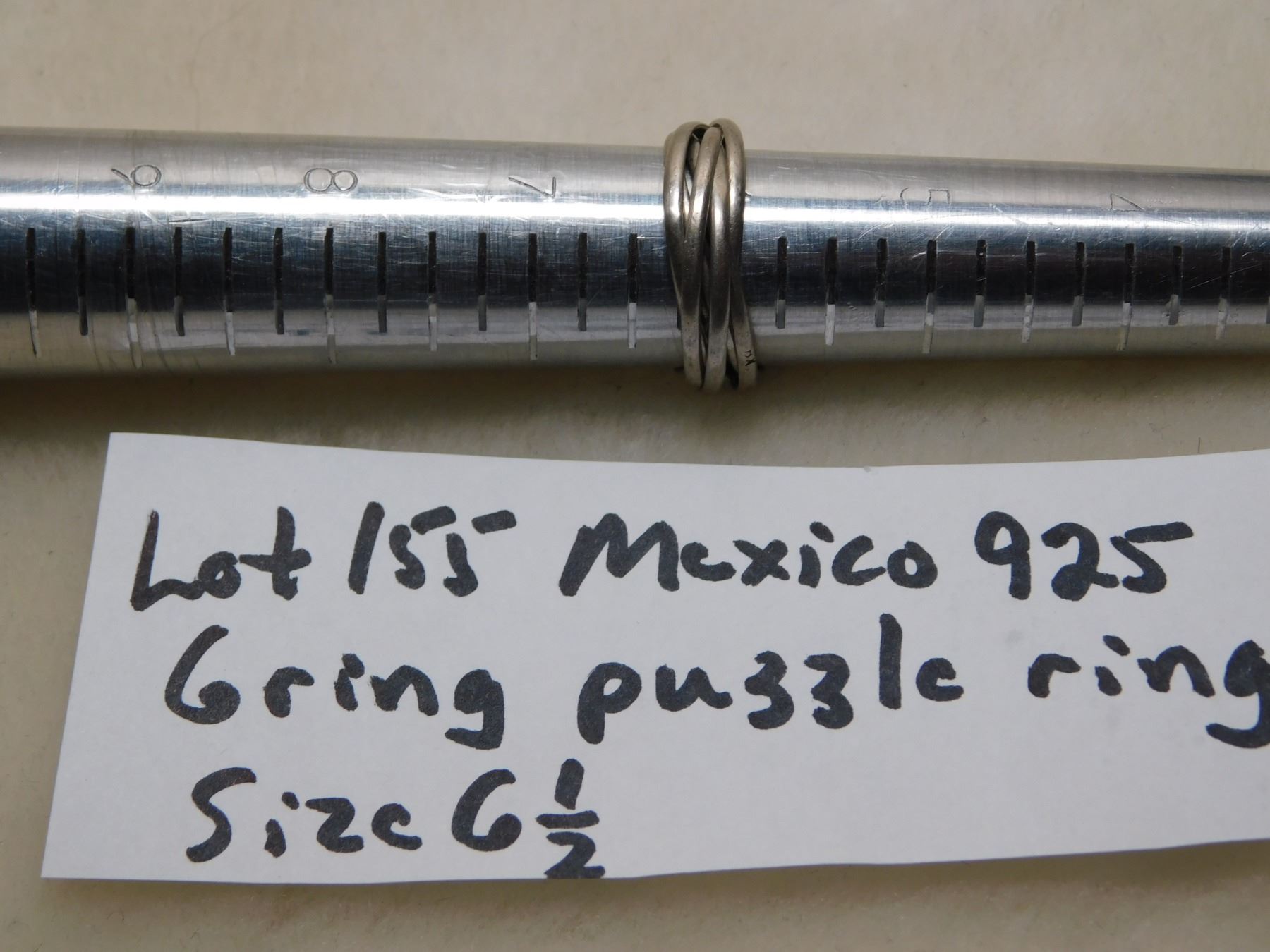MEXICO 925 6 RING PUZZLE RING Schmalz Auctions mexico-925-6-ring-puzzle-ring-schmalz-auctions