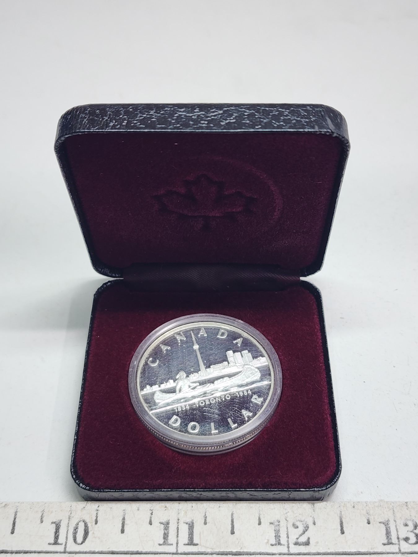 1834-1984 150th anniversary of Toronto, Canadian silver dollar ...