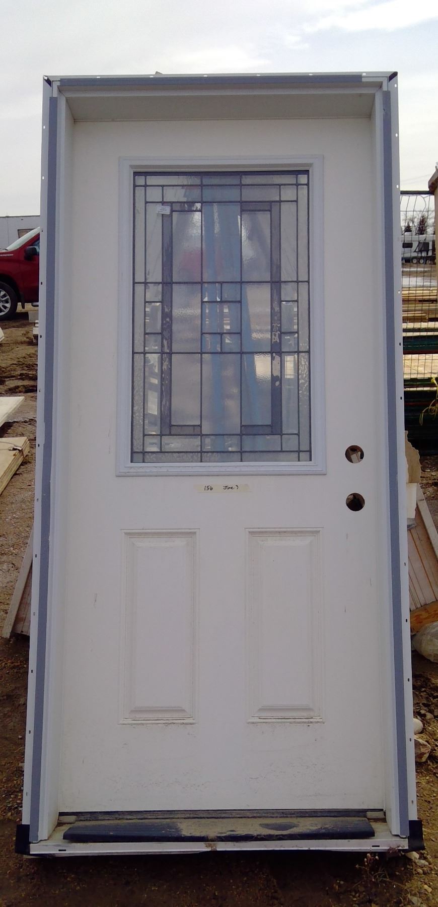 36" exterior door with frame for 2X6 walls - Schmalz Auctions