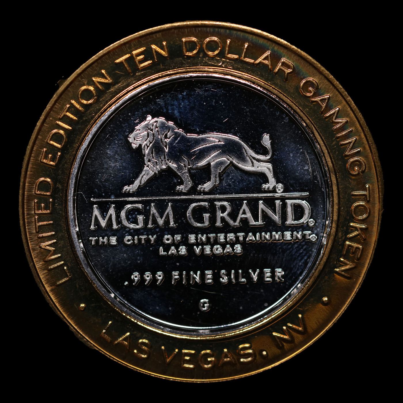 MGM Grand.999 Fine Silver $10 Gaming Token. Las Vegas Nevada Limited ...