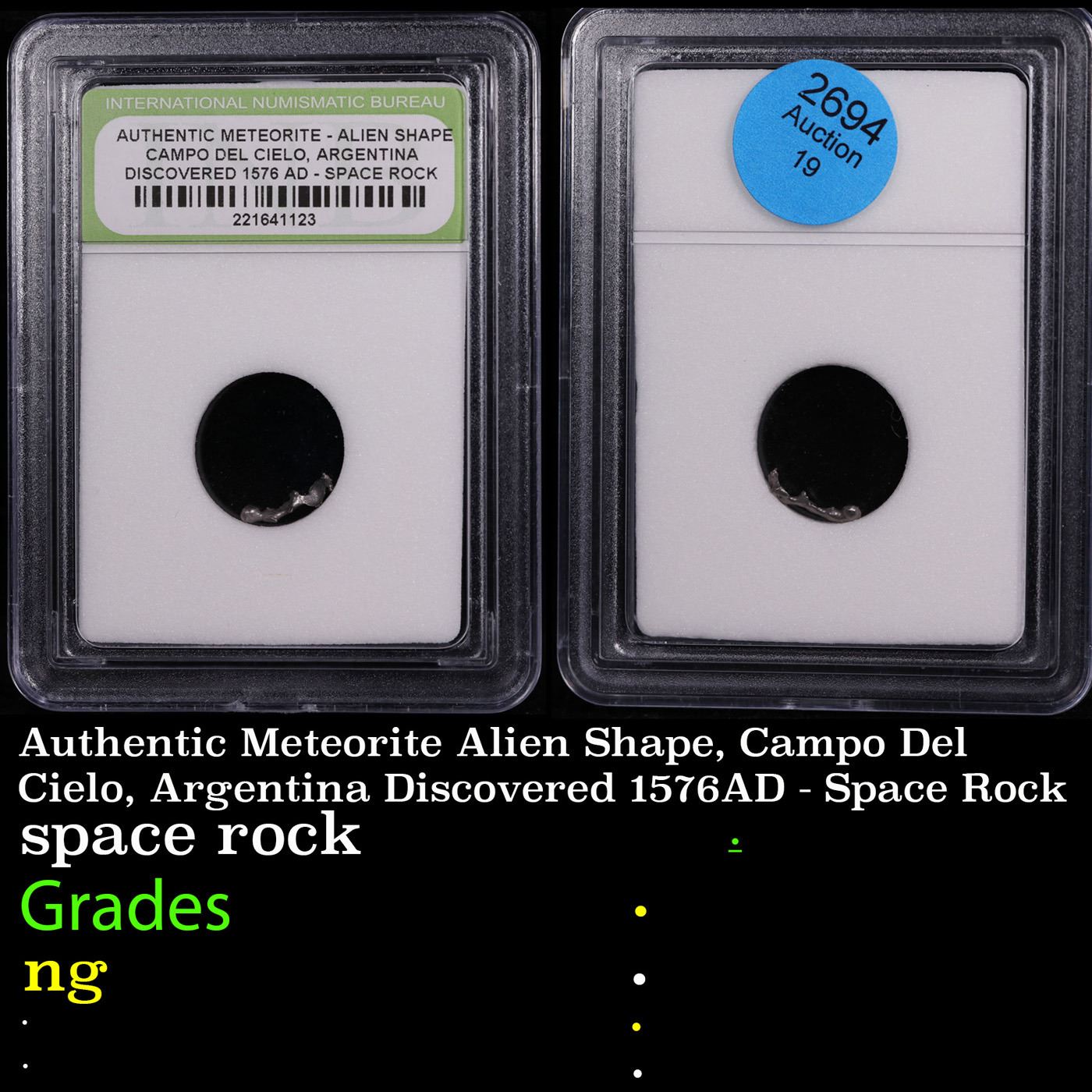 Authentic Meteorite Alien Shape, Campo Del Cielo, Argentina Discovered ...