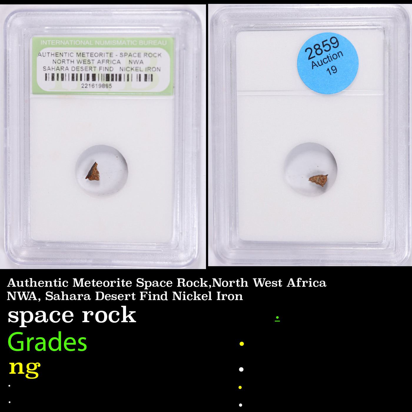 Authentic Meteorite Space Rock,North West Africa NWA, Sahara Desert ...