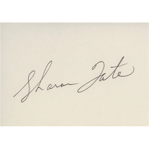 Sharon Tate signature cut