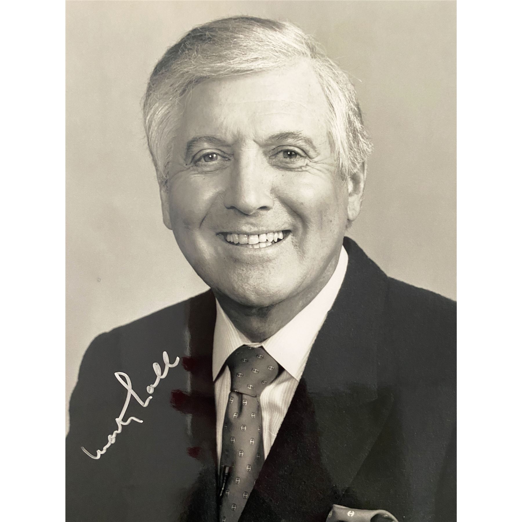 Game show host Monty Hall signed photo