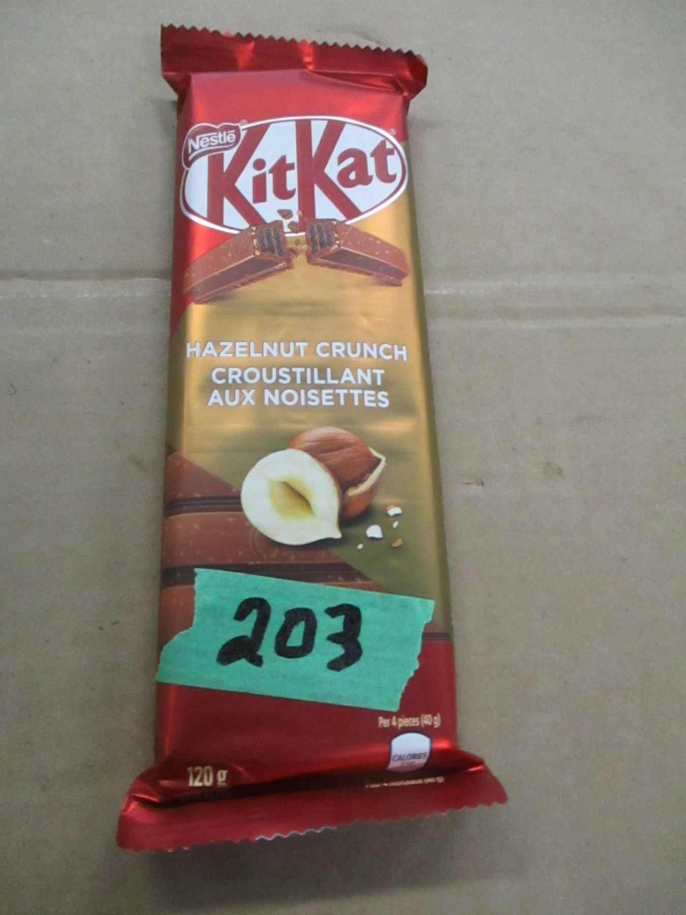 SHELF PULLS (AS IS): KIT KAT HAZELNUT CRUNCH BAR (120G)