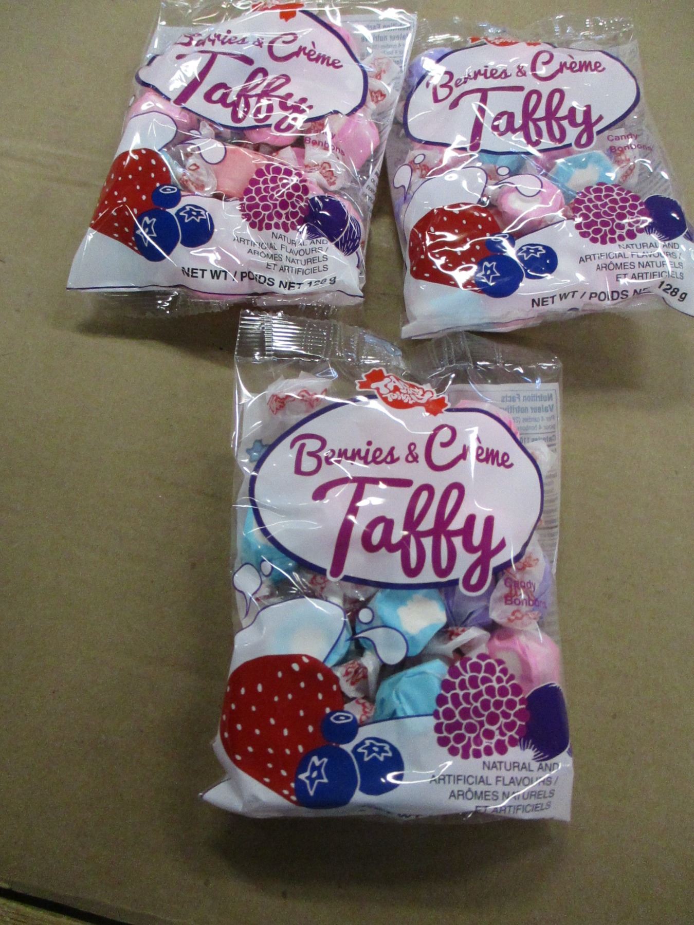 BERRY & CREAM TAFFY (3 X 128 G) - PER BUNDLE