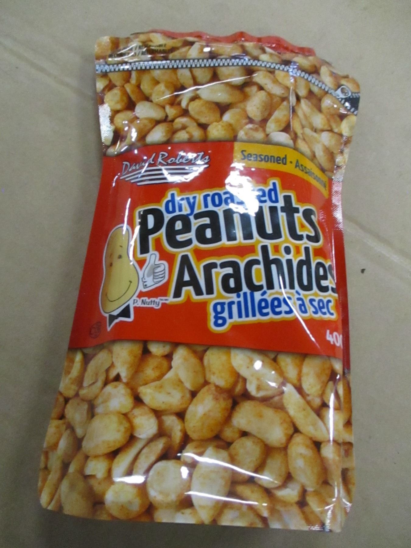 DRY ROASTED SEASONED PEANUTS (400 G) - BAG