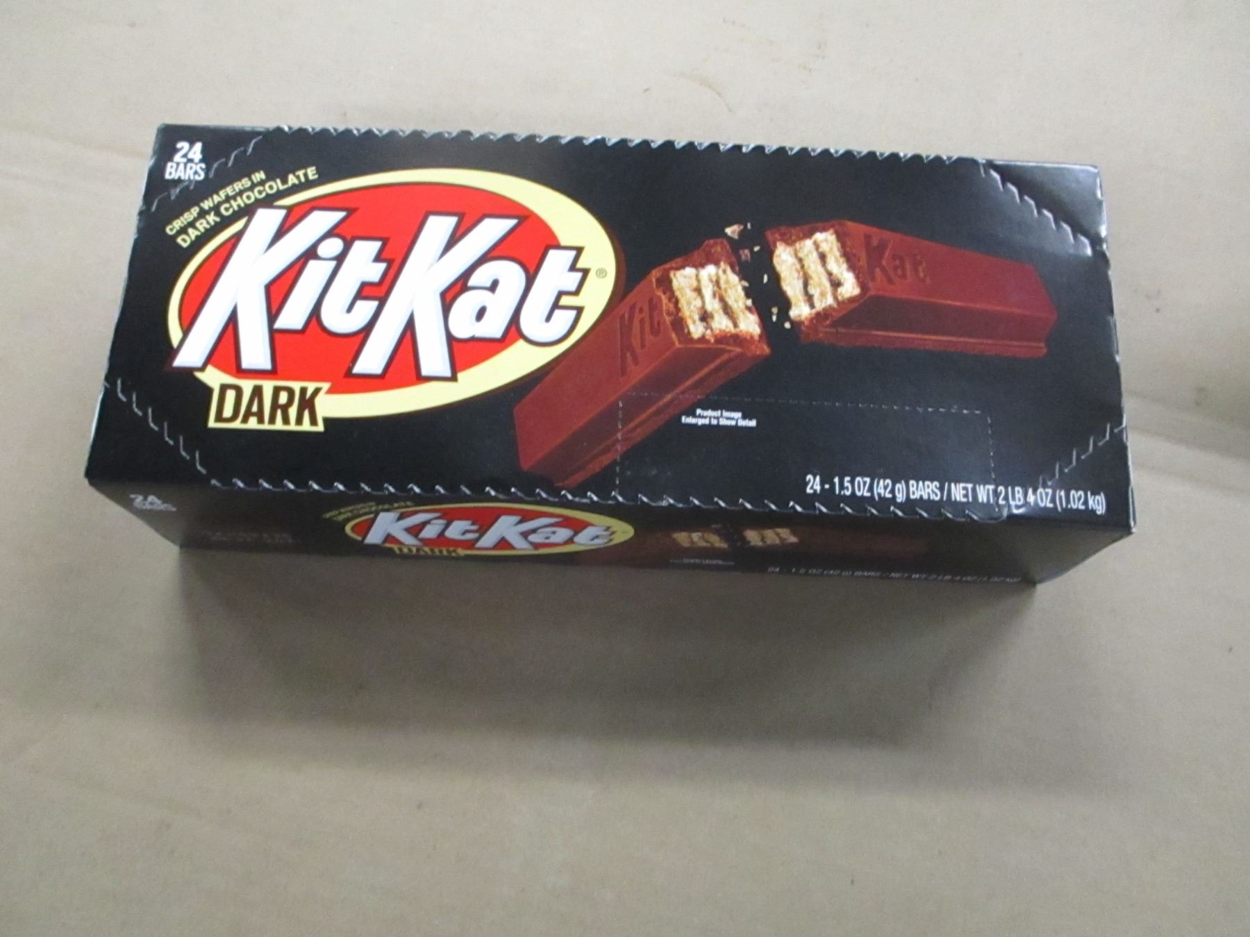 DARK CHOCOLATE KIT KAT BARS (24 X 1.5 OZ) - PER BOX