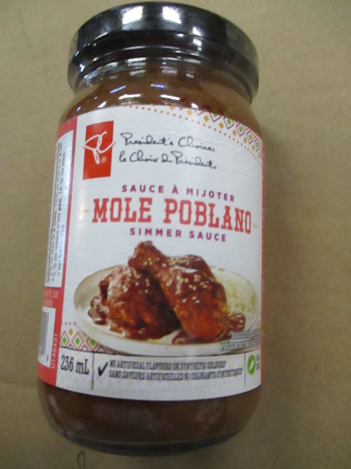 SHELF PULLS (AS IS): MOLE POBLANO SIMMER SAUCE (236 ML) - JAR