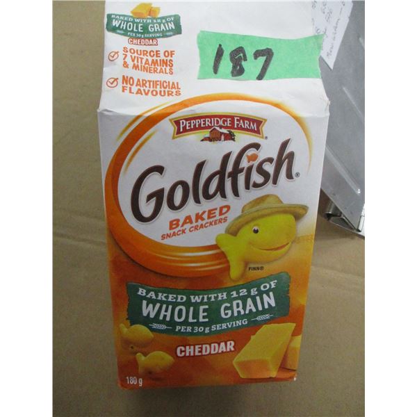 SHELF PULLS (AS IS): WHOLE GRAIN GOLD FISH CRACKERS (180G) - BAG