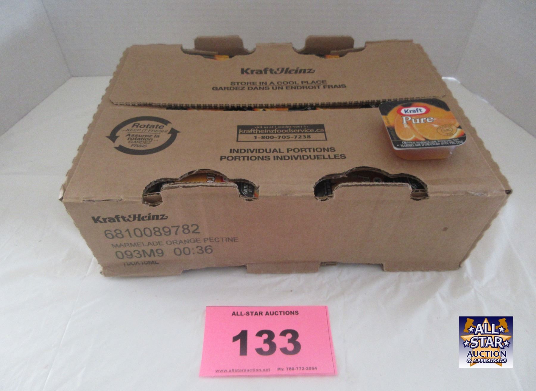 KRAFT ORANGE MARMALADE (100 X 16 ML INDIVIDUAL PACKAGES) - PER BOX