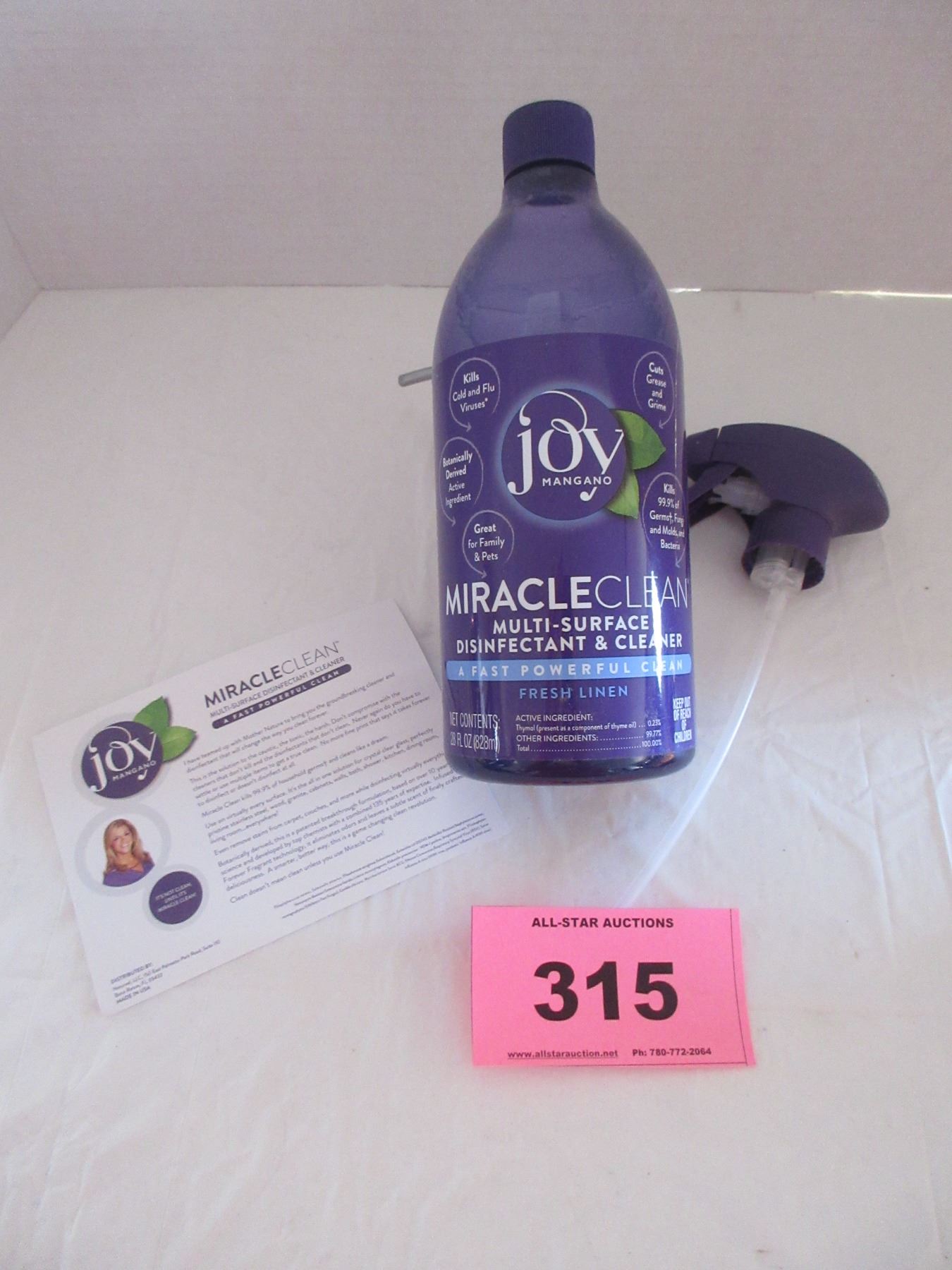 NEW: JOY MIRACLE CLEAN MULTI SURFACE DISINFECTANT & CLEANER (FRESH ...