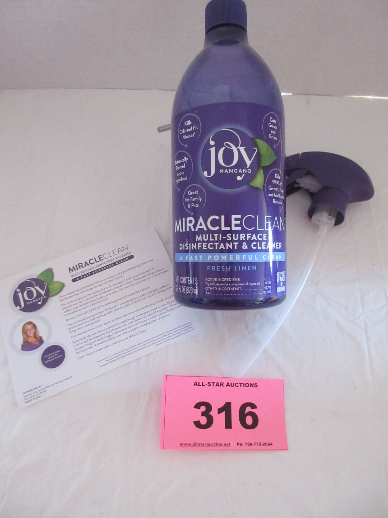 NEW: JOY MIRACLE CLEAN MULTI SURFACE DISINFECTANT & CLEANER (FRESH ...
