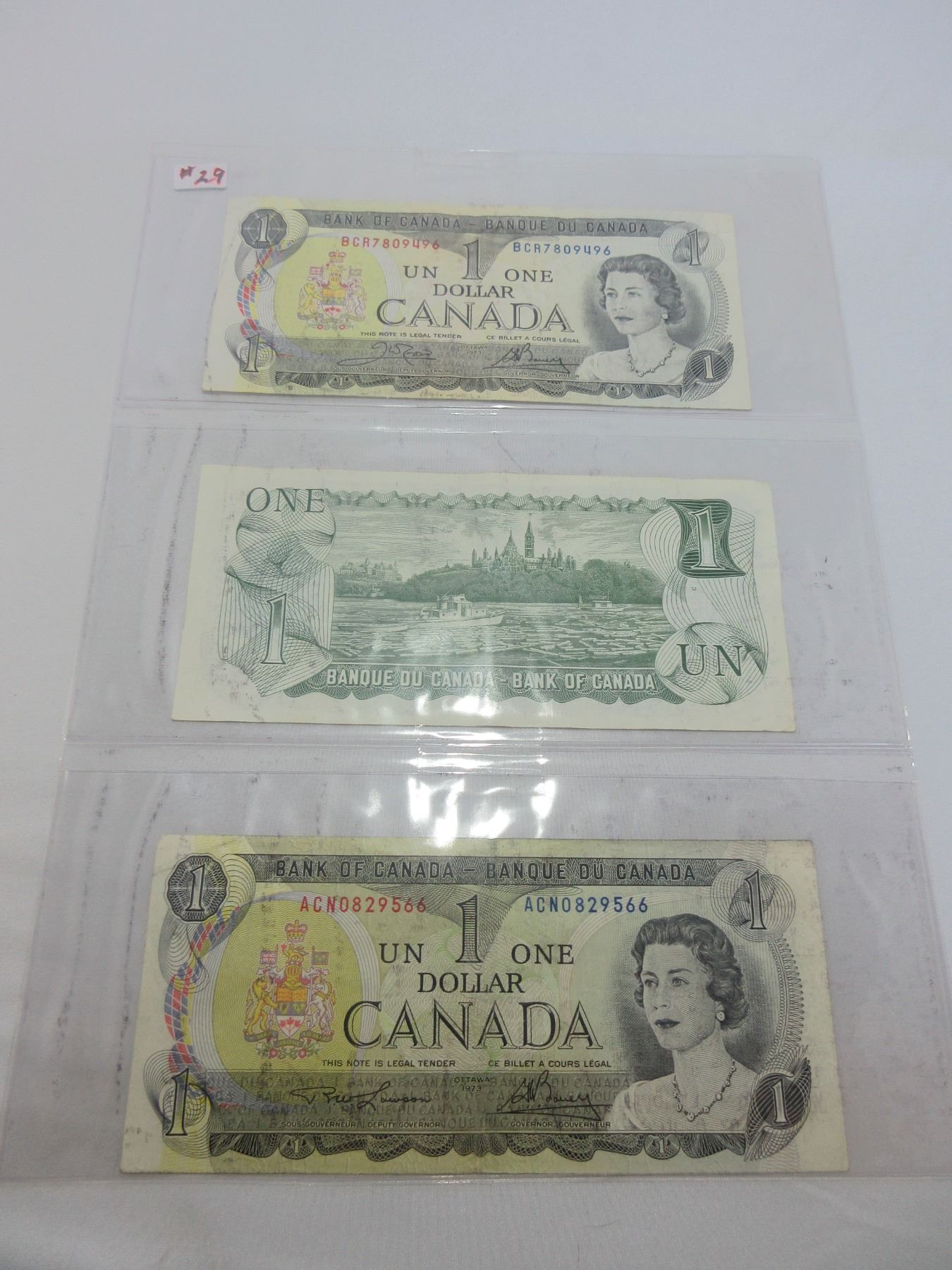 1973 STOCK SHEET OF LAST OF CANADA $1 BILLS