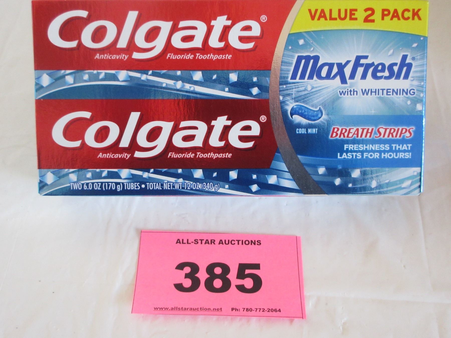 COLGATE COOL MINT MAXFRESH WITH WHITENING TOOTHPASTE (2 PACK)