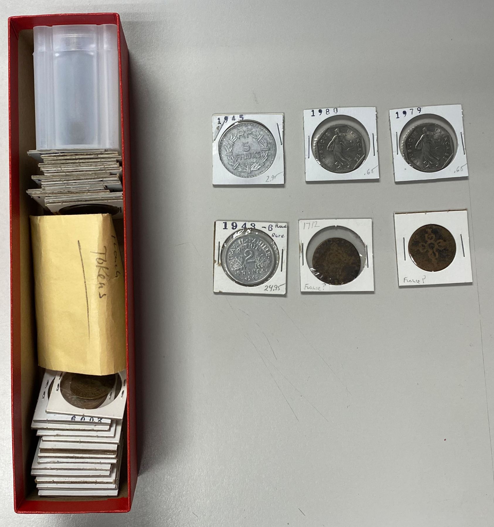 EUROPE: France & Germany, LOT of 25 coins and 31 tokens - Stephen Album ...