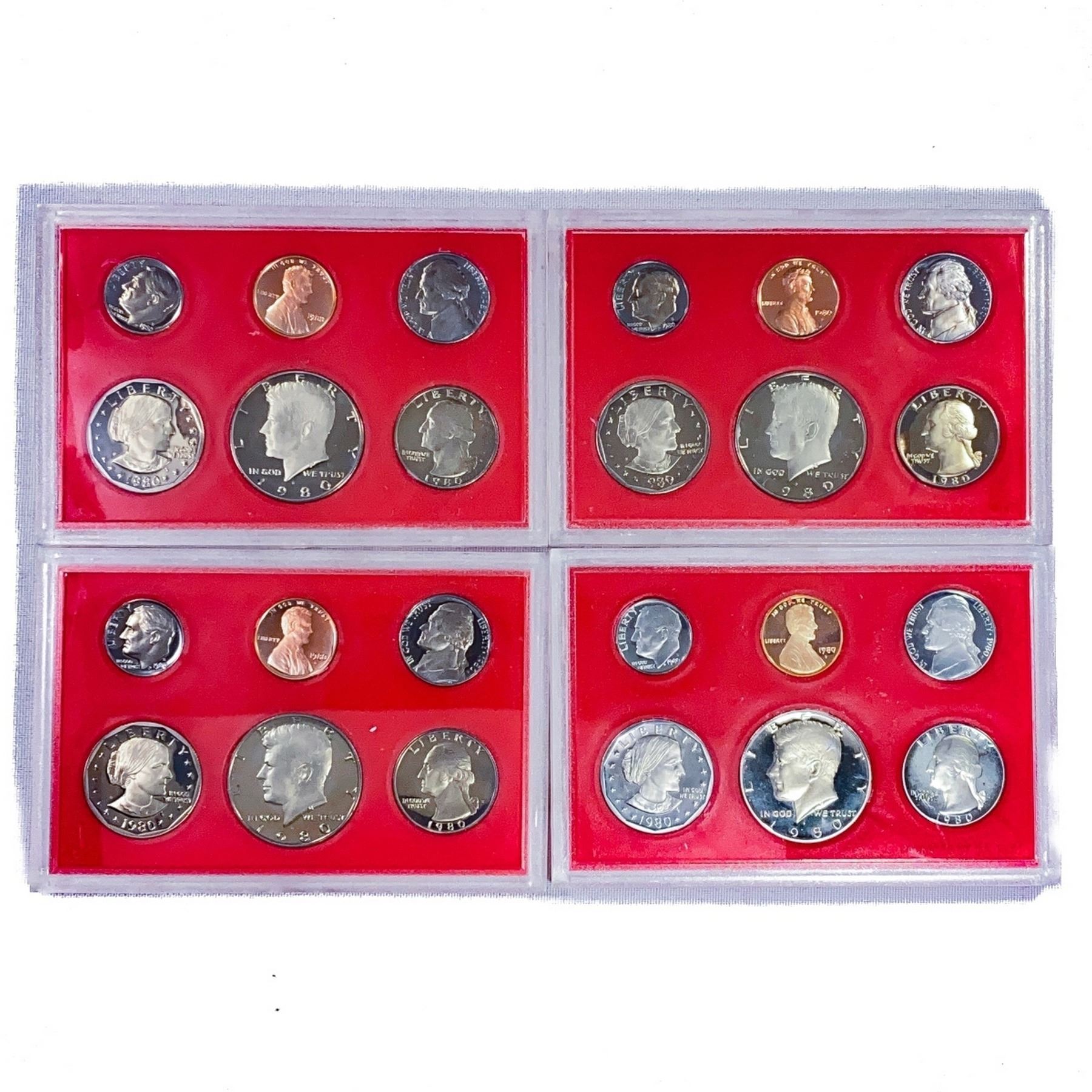 1980 US Silver Proof Coin Sets (24 Coins)