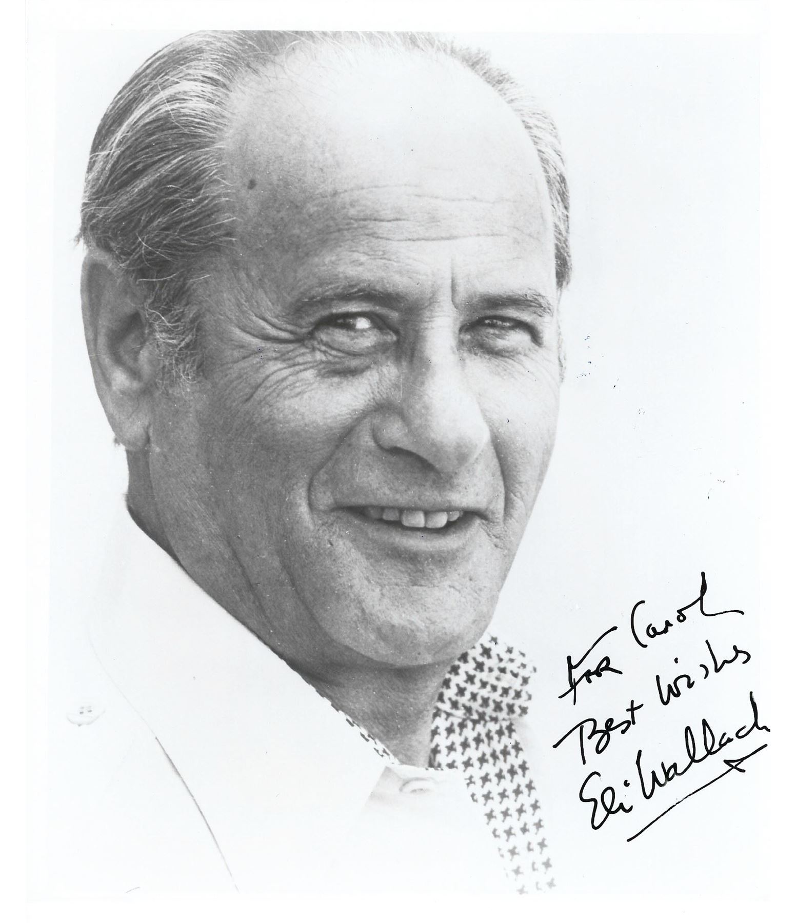 Eli Wallach signed photo
