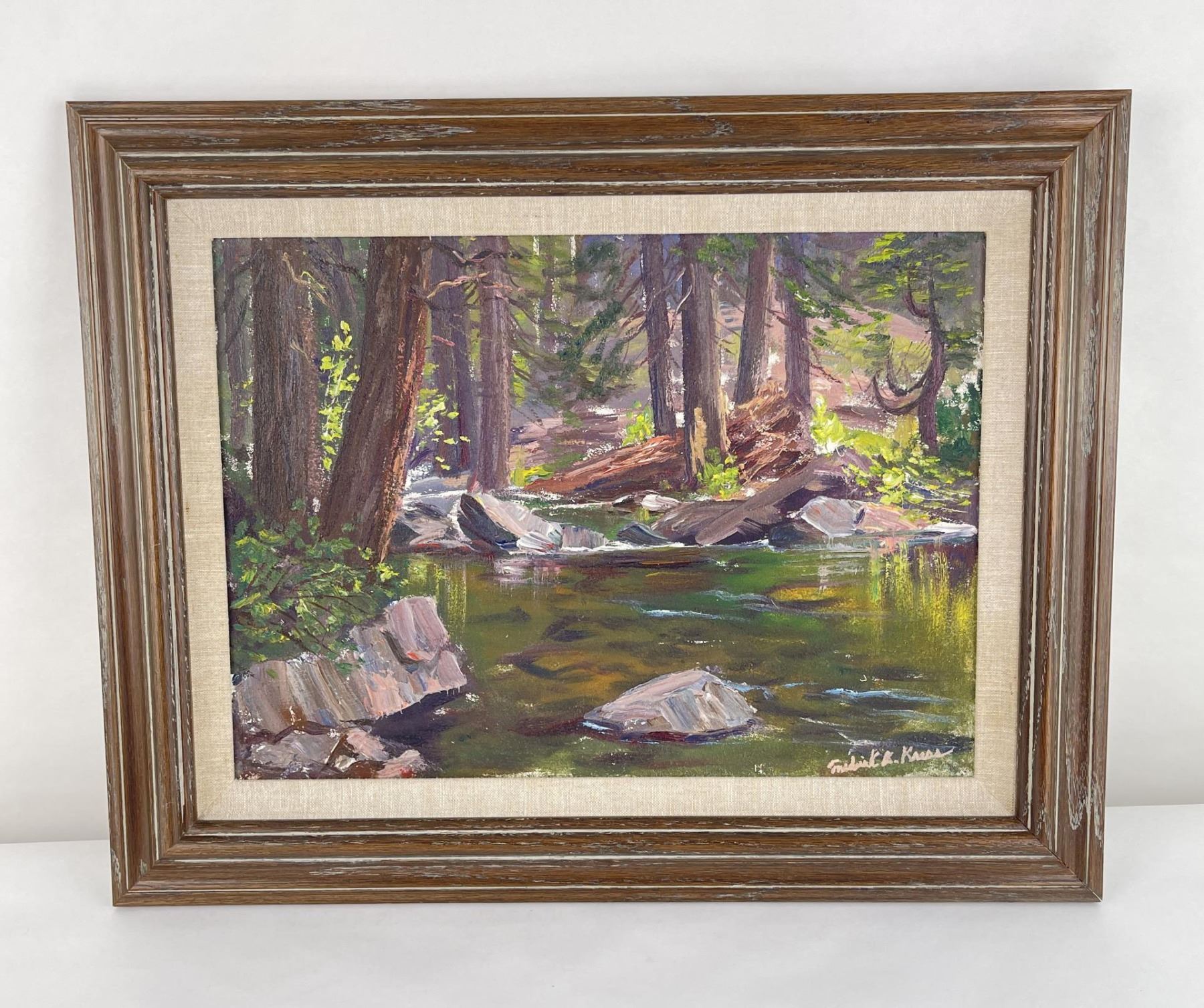 Frederick Kress Painting Lake Tahoe California