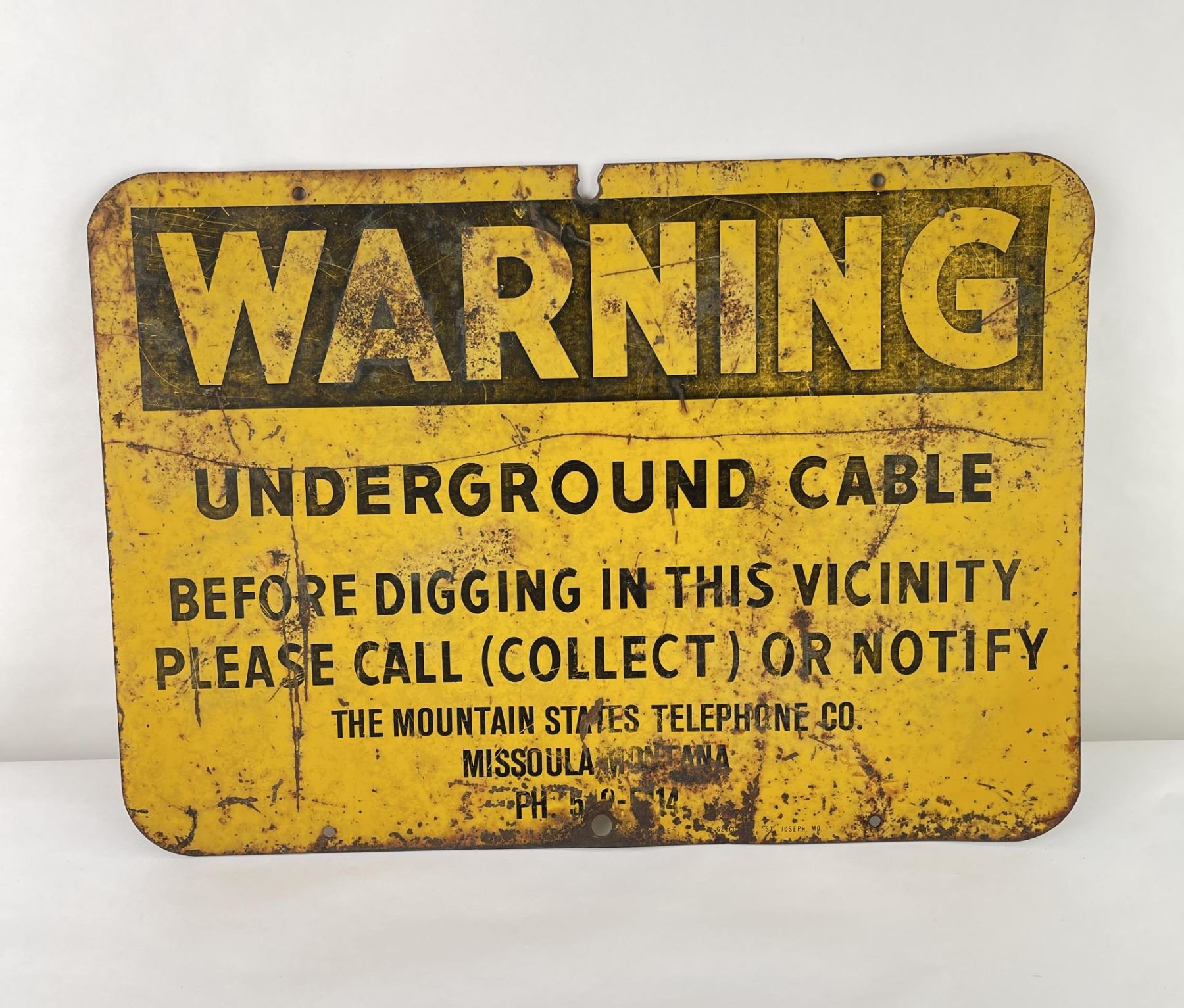 Mountain States Telephone Co Montana Sign