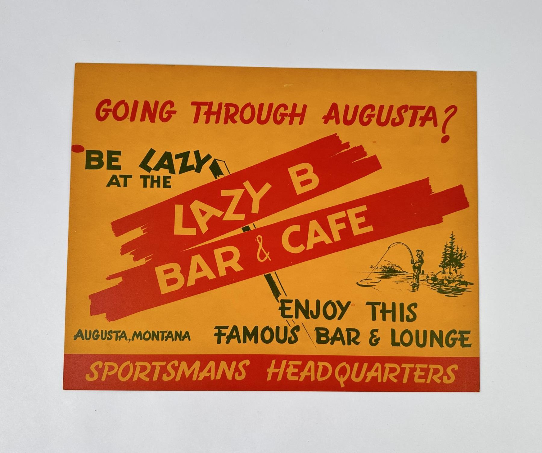 Augusta Montana Lazy B Cafe Sign
