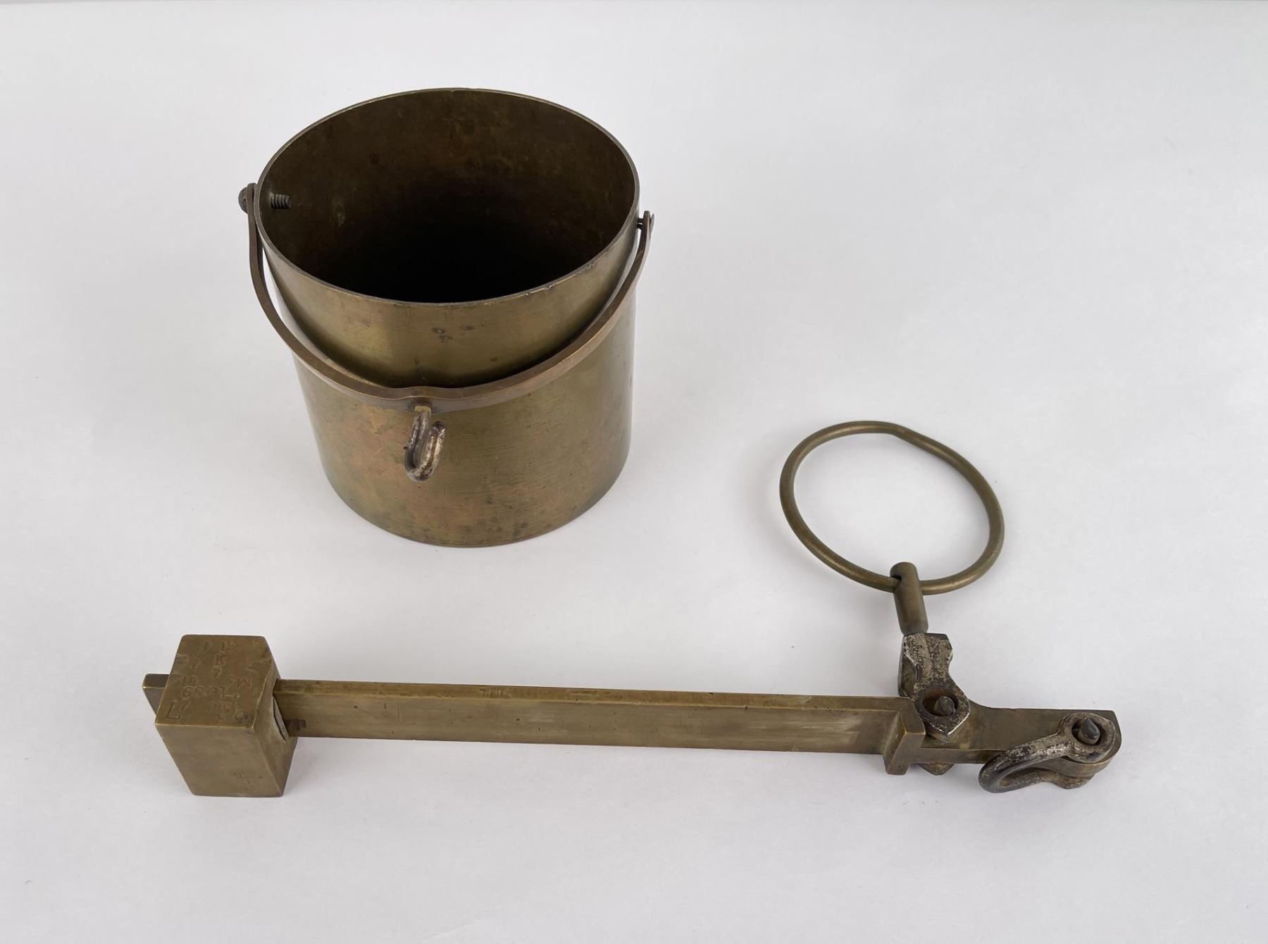 Antique Brass Fairbanks Grain Bushel Scale