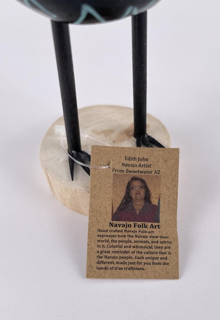 Edith John Navajo Folk Art Wood Carving