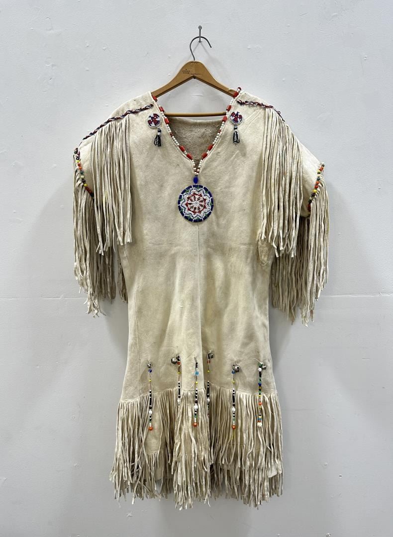 Paiute Native American Indian Buckskin Dress