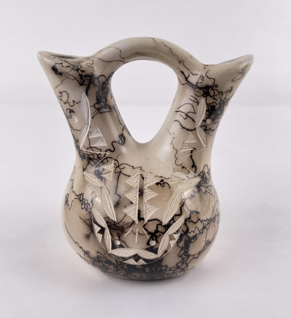 Thomas Vail Navajo Horse Hair Wedding Vase