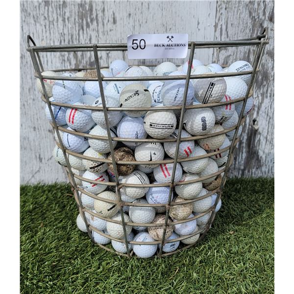 Basket Full Of Golf And Range Balls Beck Auctions Inc