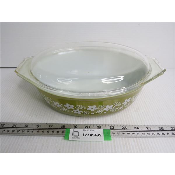Pyrex Casserole Dish Lid Is Chipped Bodnarus Auctioneering