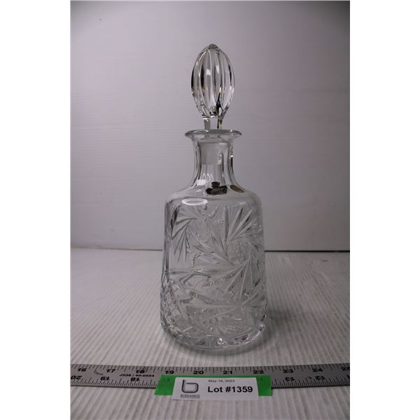 Belfor Crystal Decanter And Stop Bodnarus Auctioneering