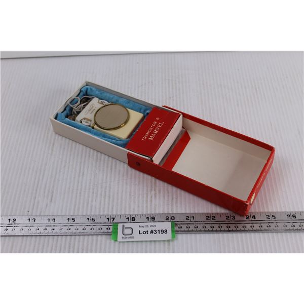 Marvel Transistor Radio In Original Box Bodnarus Auctioneering
