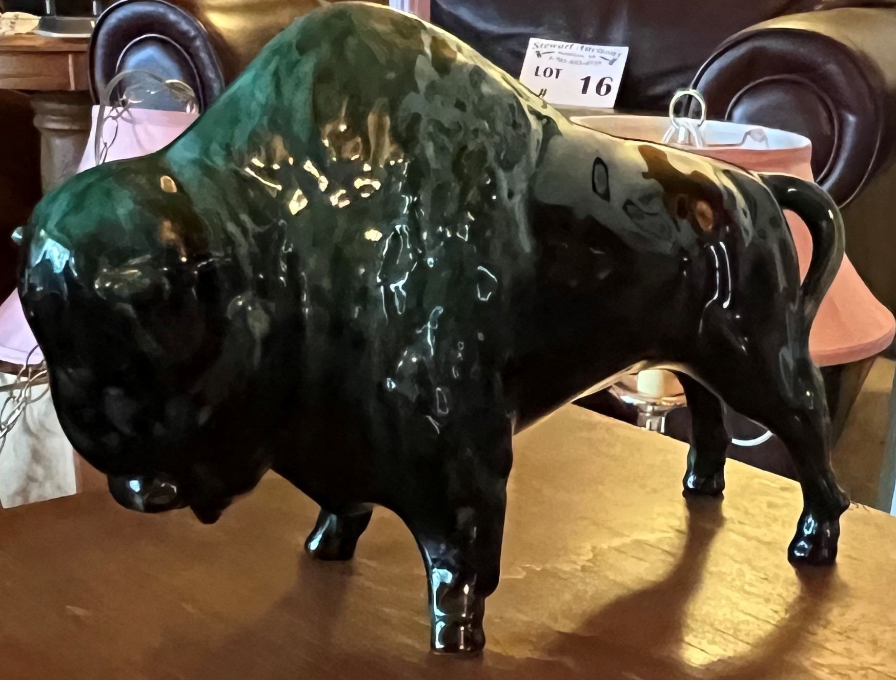 Blue mountain pottery buffalo