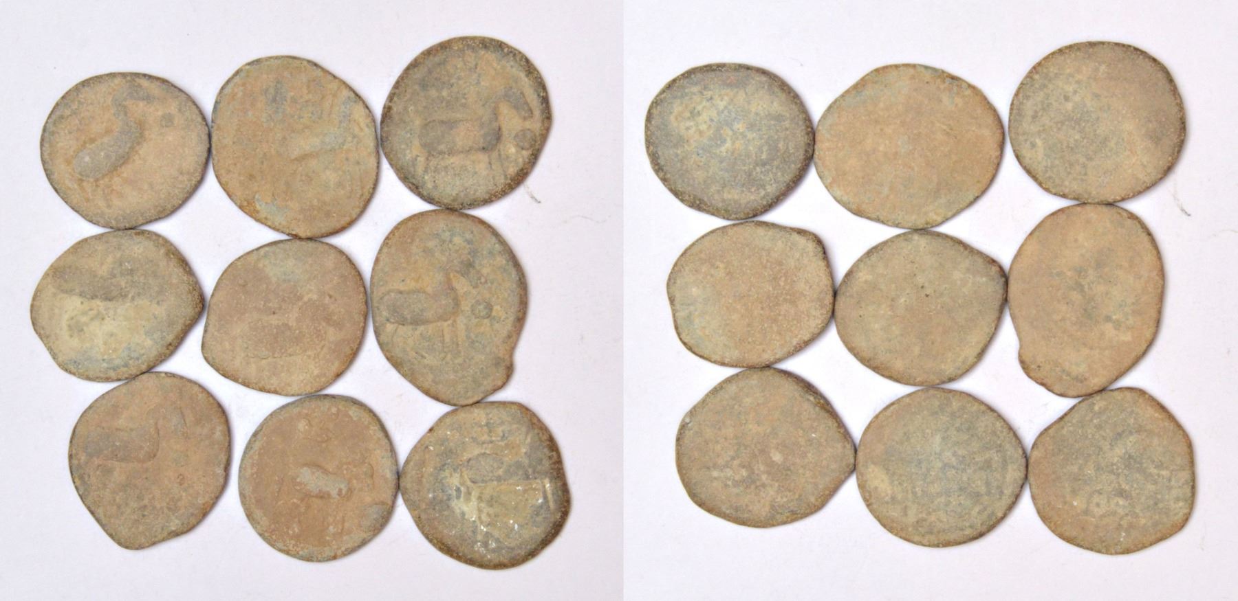 Large Lot: A group of 9 Hiranyakas dynasty south-central Karnataka lead ...