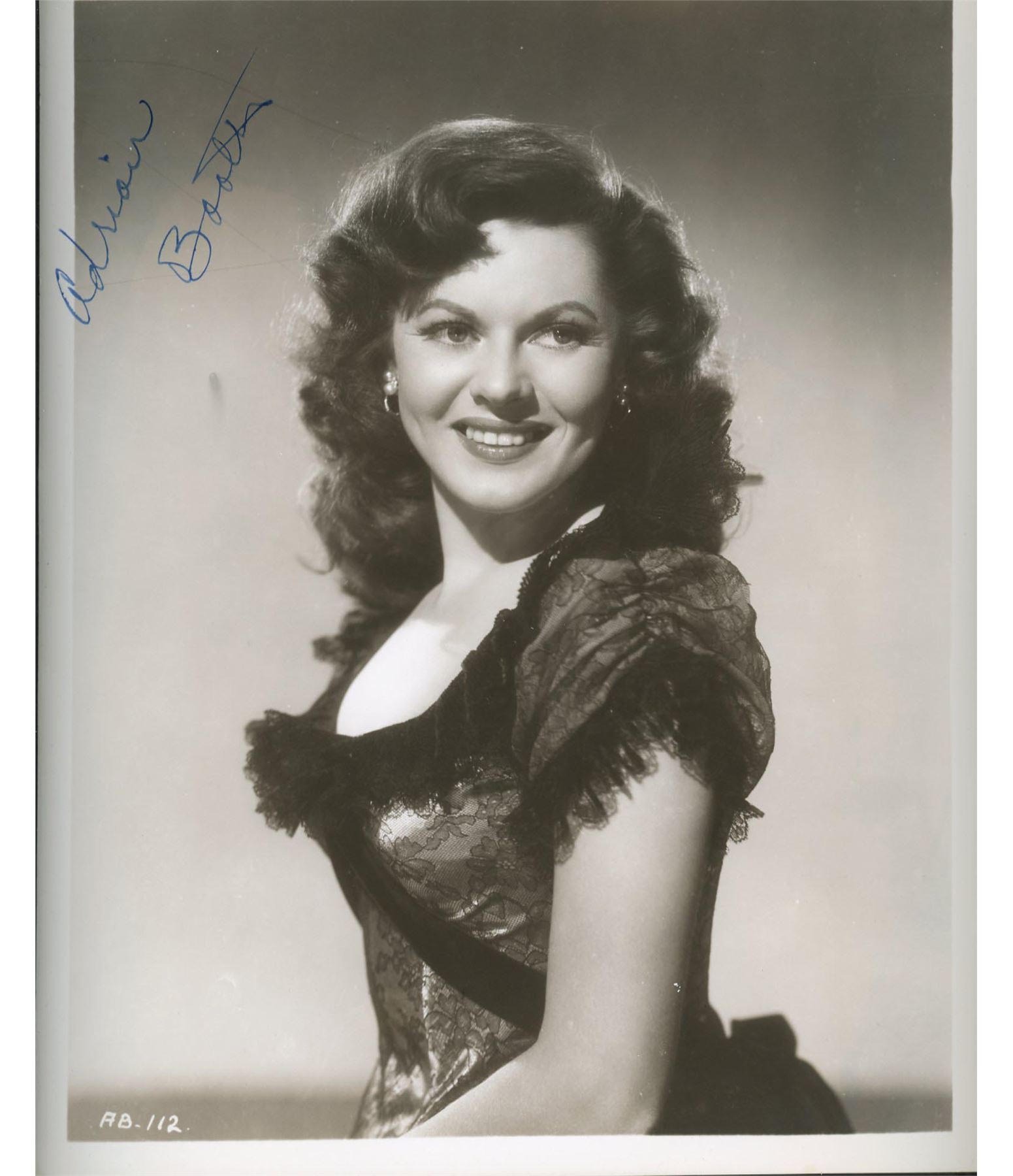 Adrian Booth signed photo