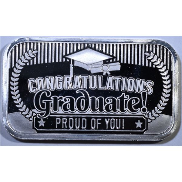 2023 CONGRATS GRAD .999 SILVER 1 OZ BAR