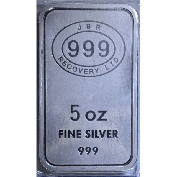 FIVE OZ .999 SILVER BAR