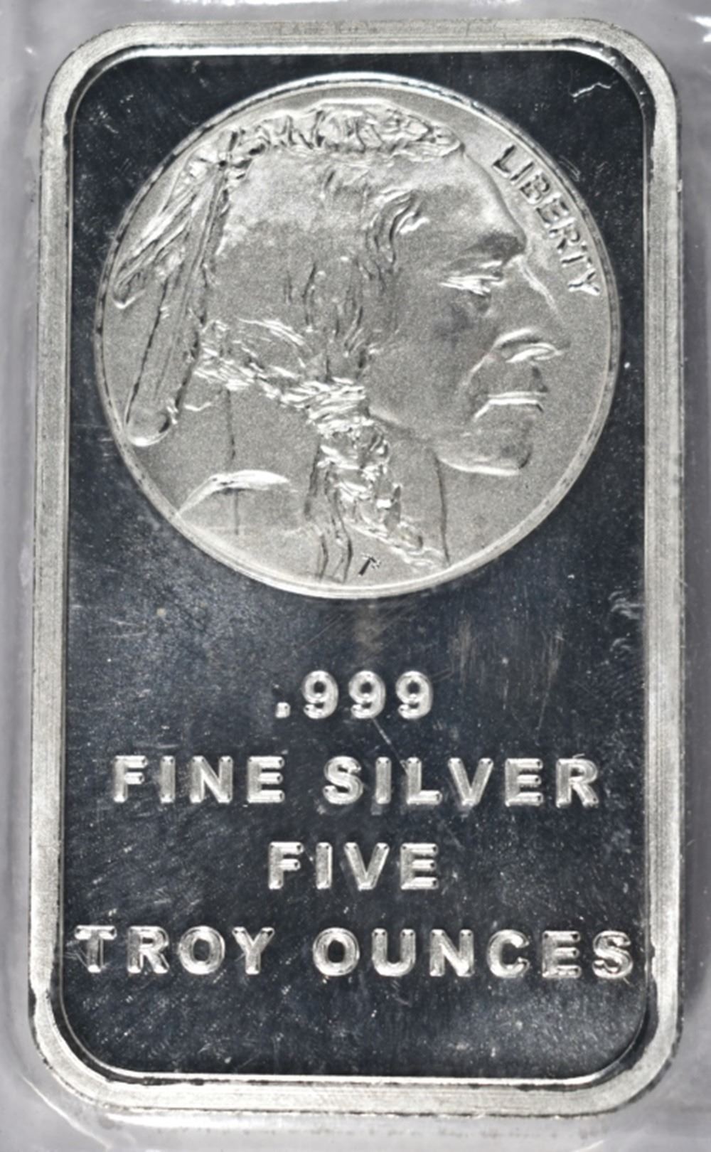 FIVE OZ .999 SILVER BAR
