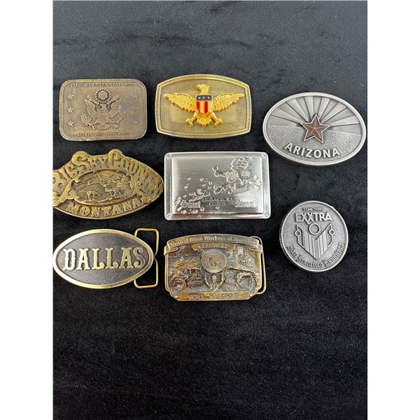 Assorted American Belt Buckles Sunrise Estate Services Ltd