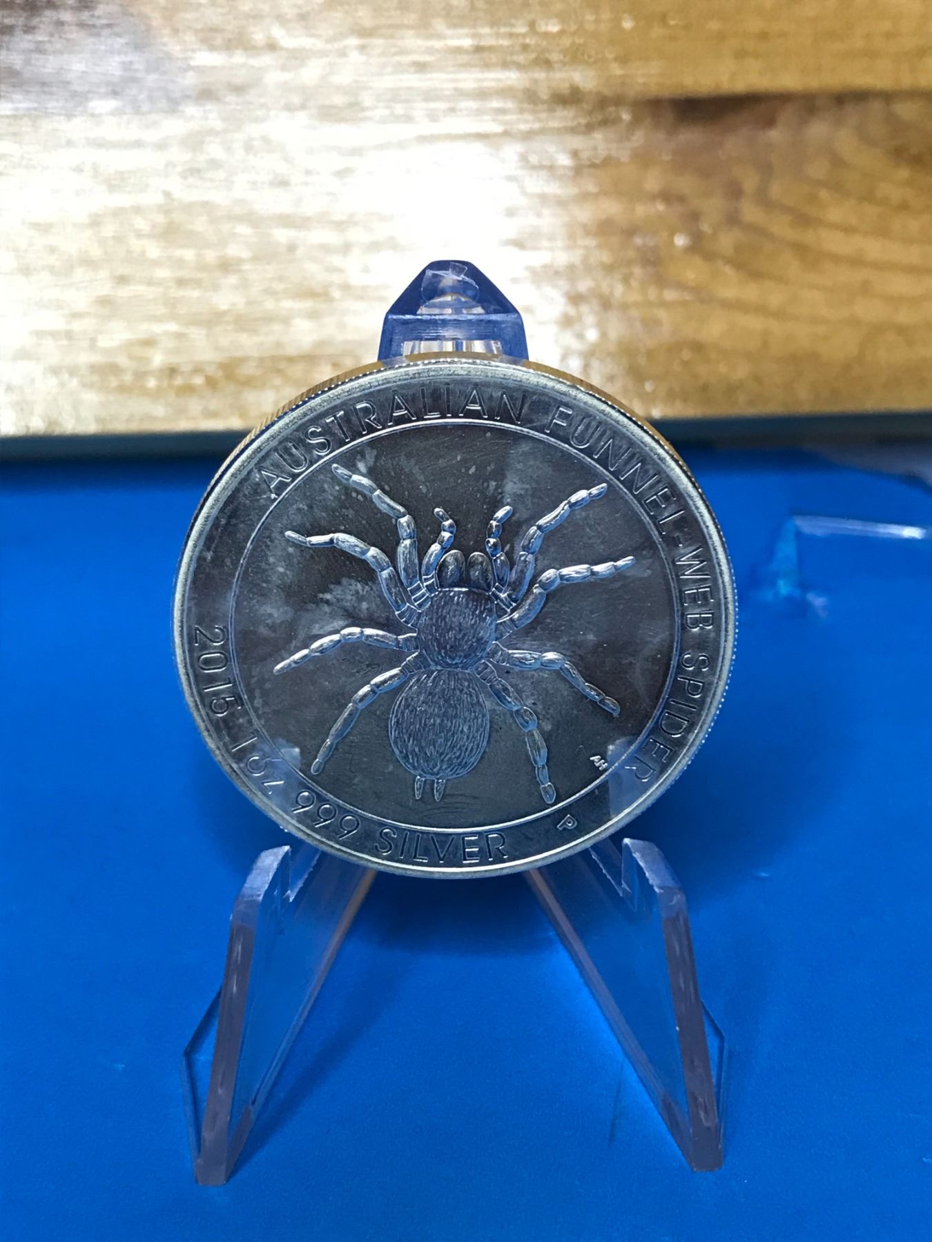 1oz Spider Coin (White Spots)