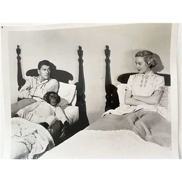 Bedtime for Bonzo Ronald Reagan and Diana Lynn vintage movie photo