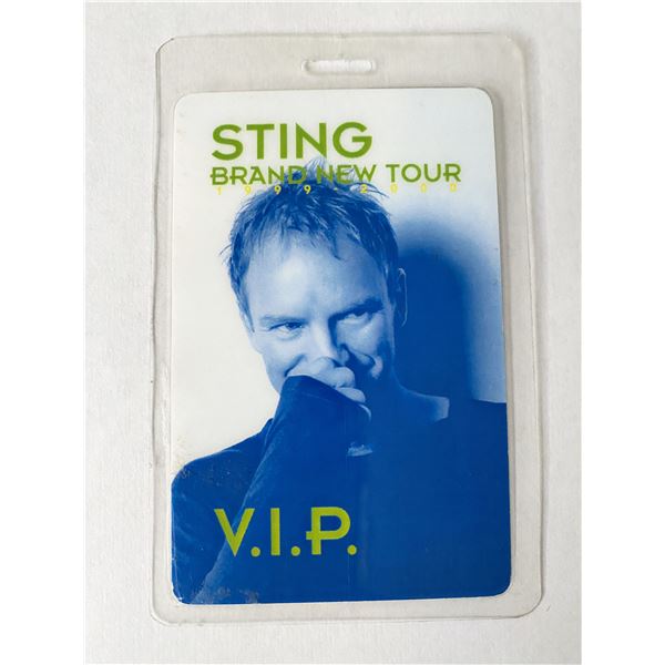 Sting Brand New Tour VIP Backstage Pass